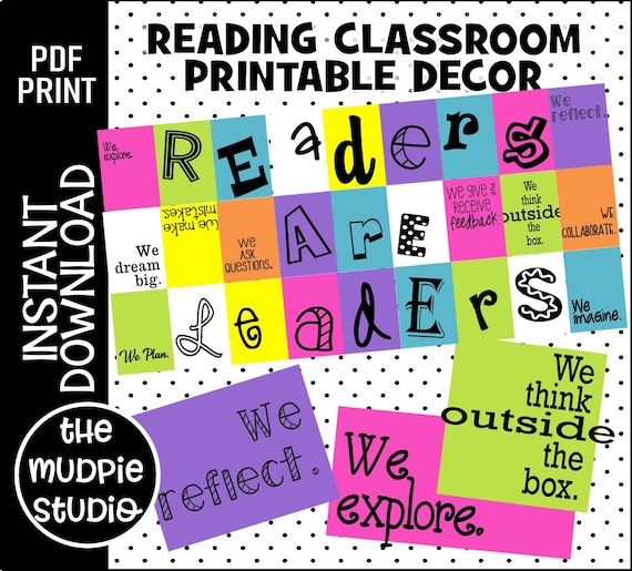 Printable Reading Library Decor Classroom Decor Reading - Etsy