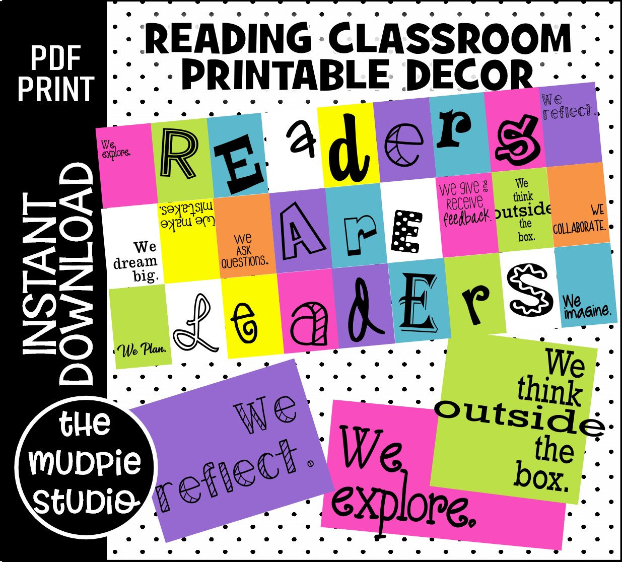 Readers Are Leaders Classroom Decor, Printable Reading Sign (PDF) - Etsy