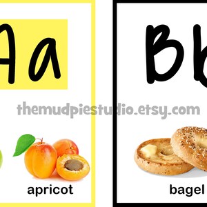 Alphabet Printable, Kid Food ABC, Classroom Decor, Reading Teacher ...