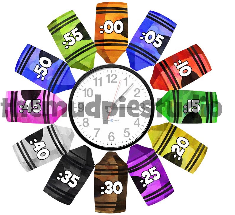 Printable Clock Numbers - PDF, Classroom Decor, Teacher Printable ...
