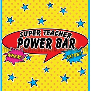 Teacher Appreciation Thank You Candy Bar Wrapper - Teacher Gift, Thank ...