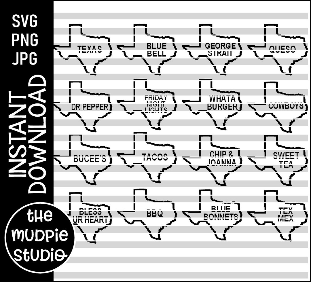 I Love Texas Svg Texas Svg Cut File Silhouette Cricut - Etsy