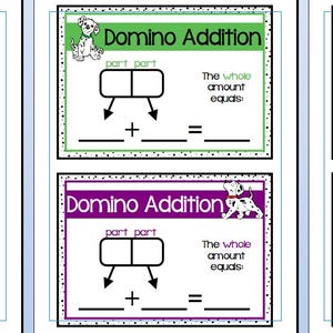 Domino Addition Practice - Addition Fluency, Math Games, Math Fluency ...