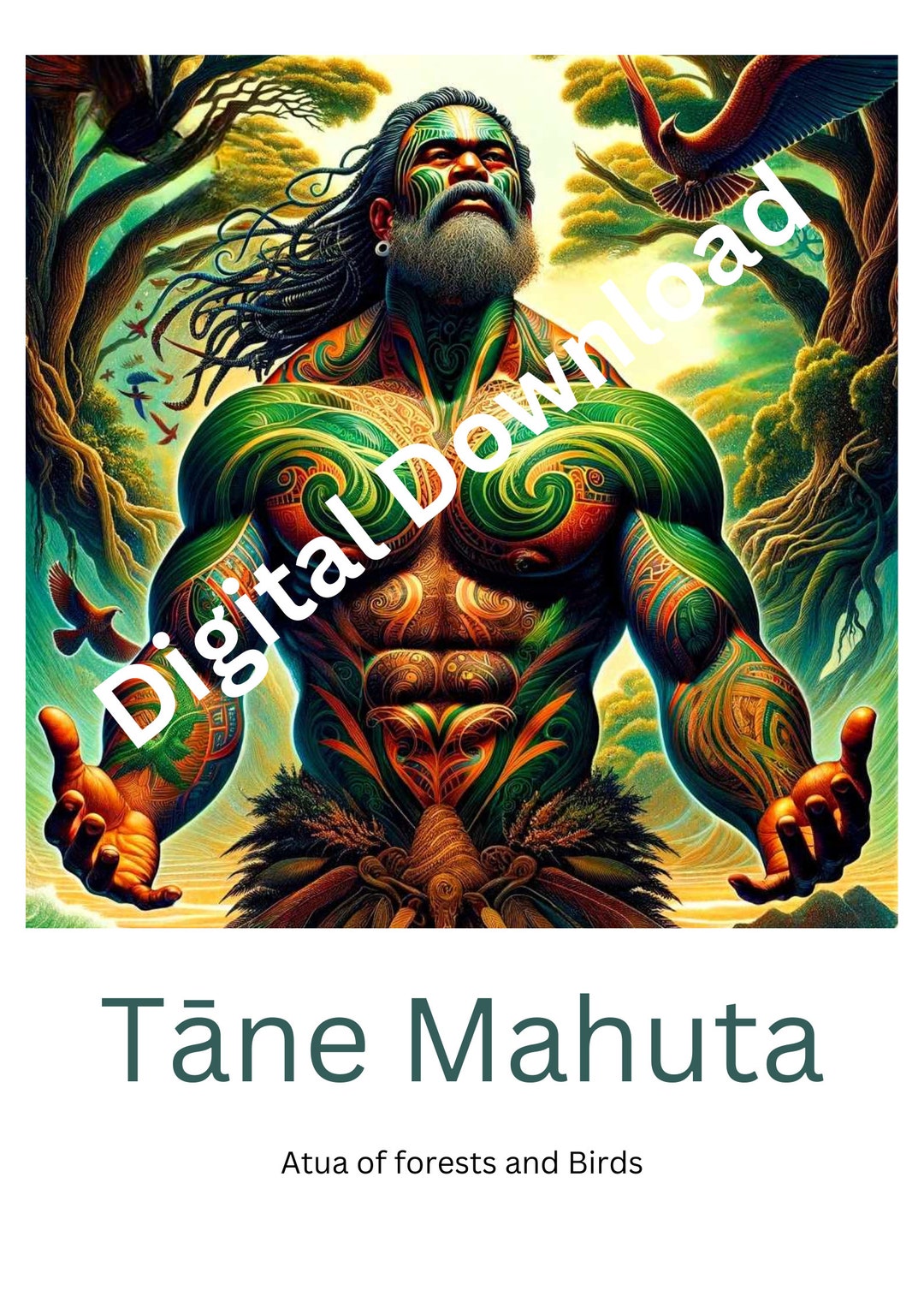 Tāne Mahuta Maori Poster DIGITAL File ONLY - Etsy