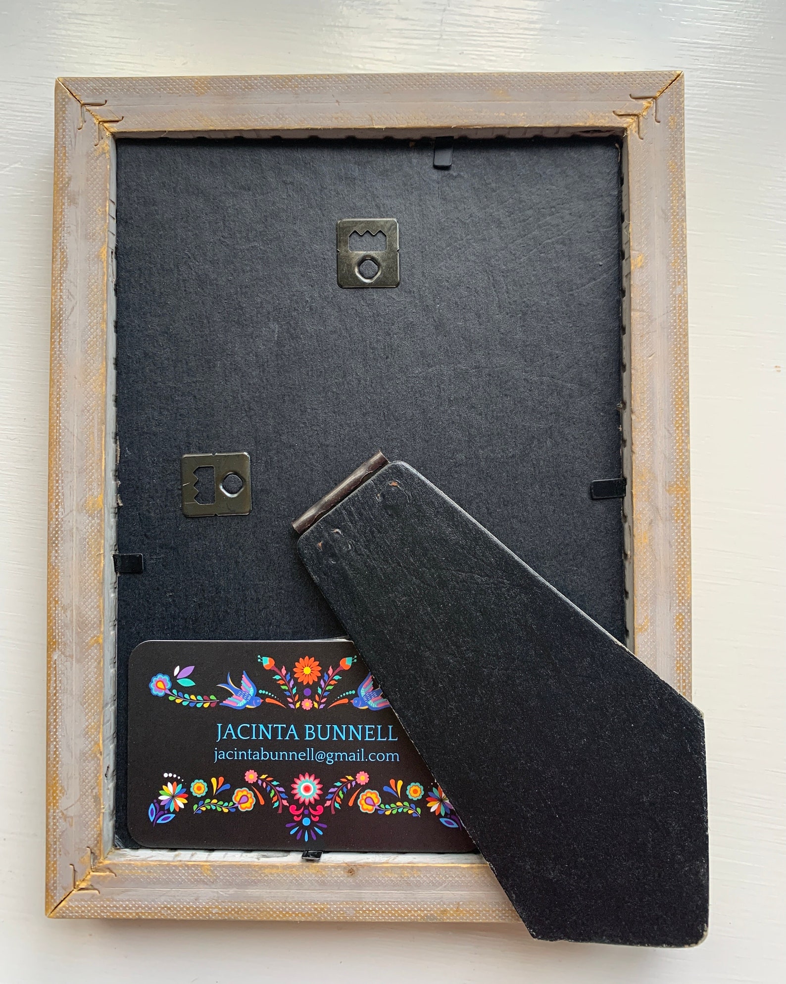 Small Original Art on Paper / Floral Yellow Geometric Patterns by ...