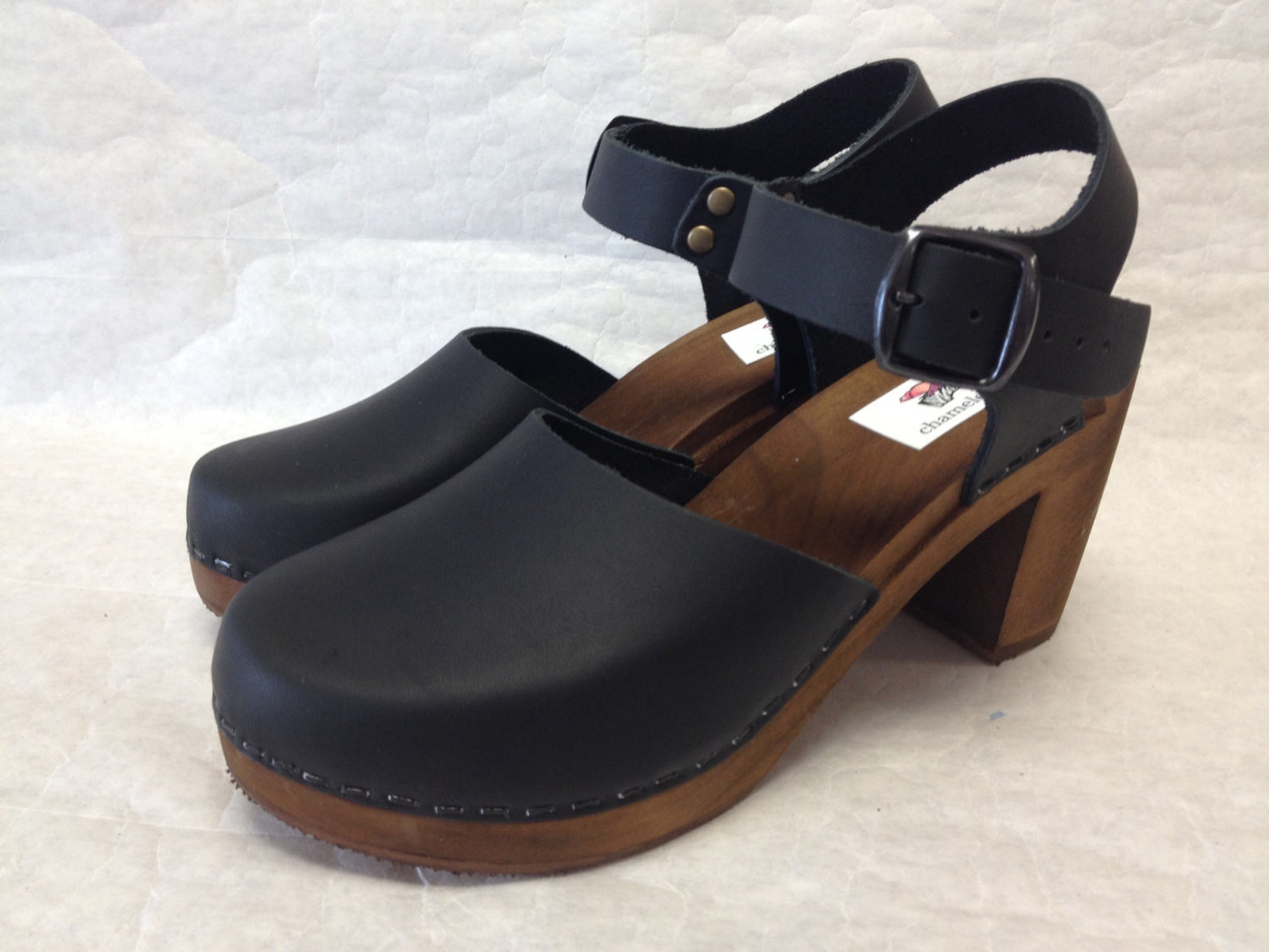 Sophie SH // Black Oiled Mary Jane on a Brown Super High Heel - Etsy