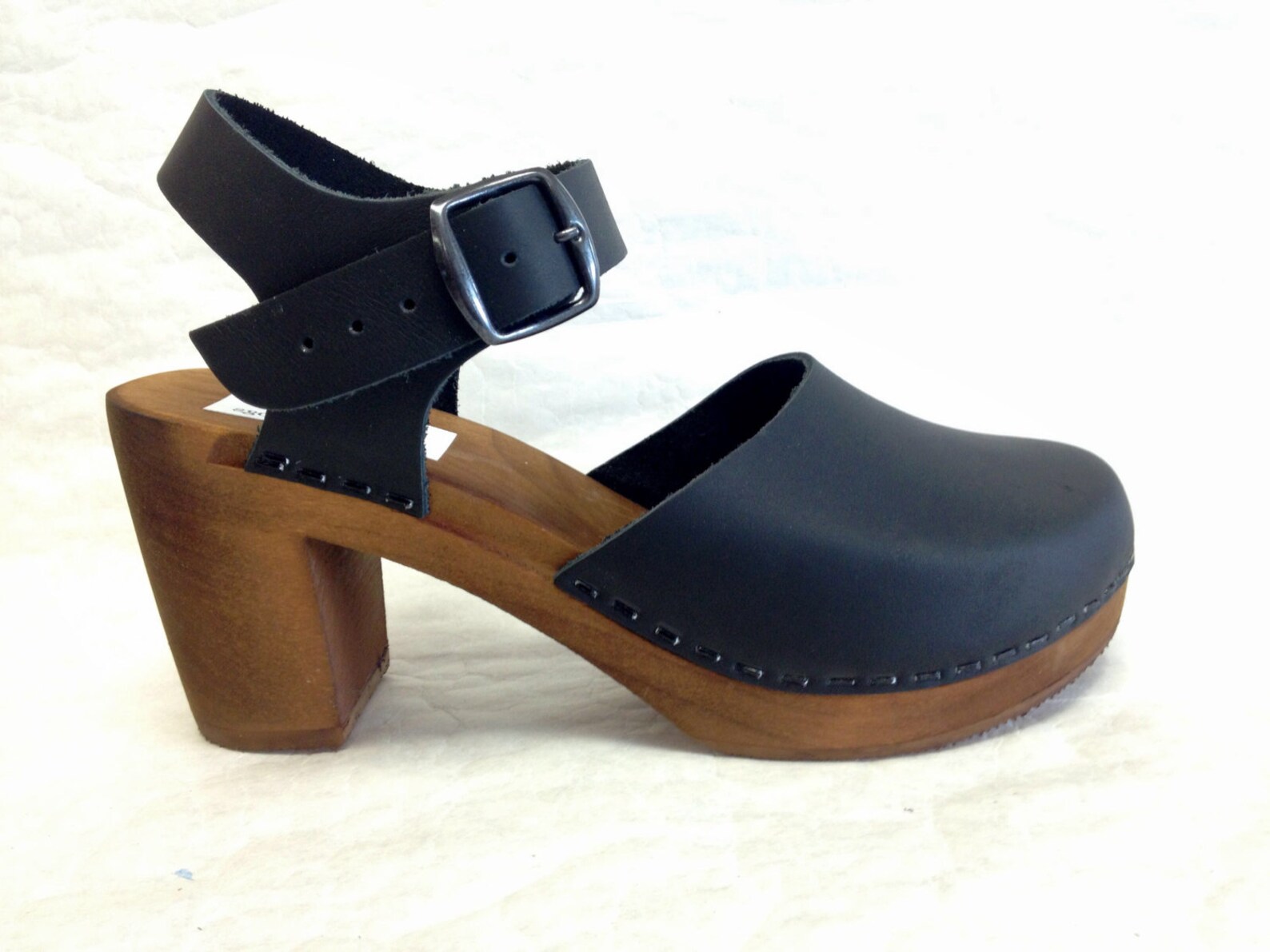Sophie SH // Black Oiled Mary Jane on a Brown Super High Heel - Etsy
