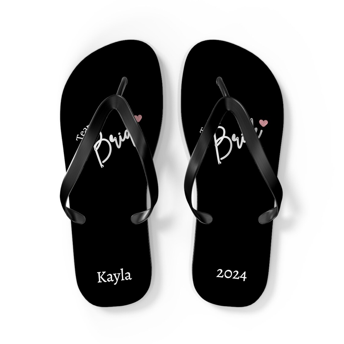 Custom Bride & Team Bride Flip-flop Sandals - Etsy