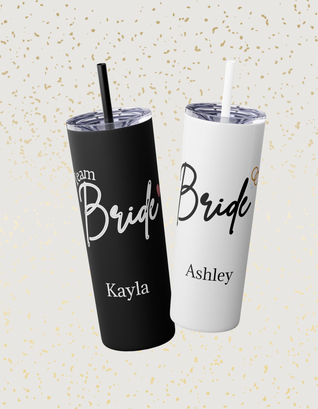 Bridal Party 'bride' and 'team Bride' Drink Tumblers - Etsy