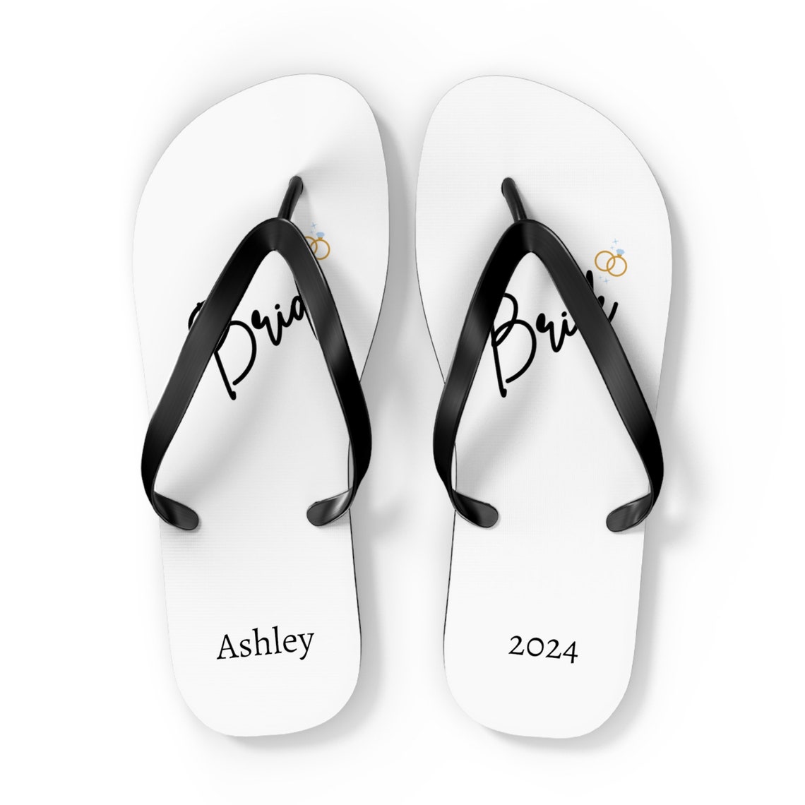 Custom Bride & Team Bride Flip-flop Sandals - Etsy