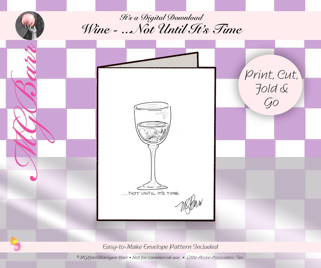 Digital Download Art Note Card | Printable Art Note Card | Instant ...