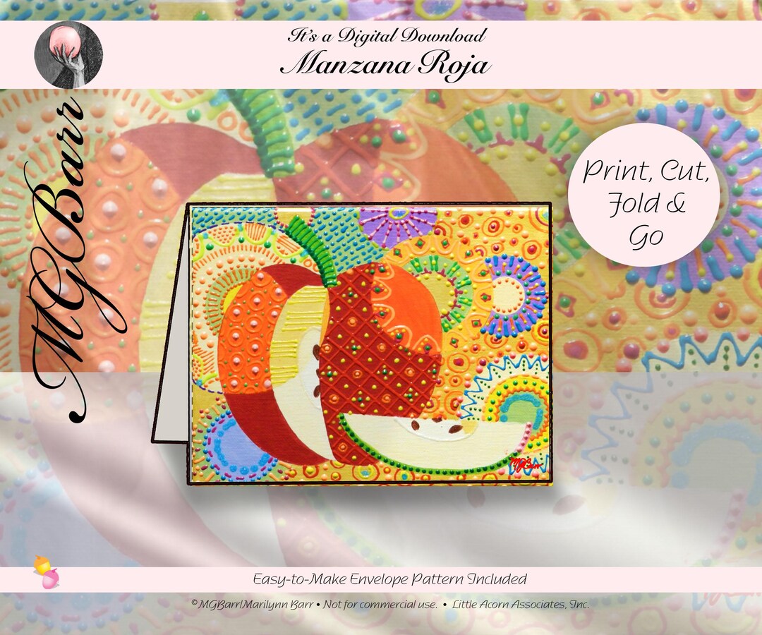 DIY | Art Note Card | Digital Download | Printable | Instant Download ...