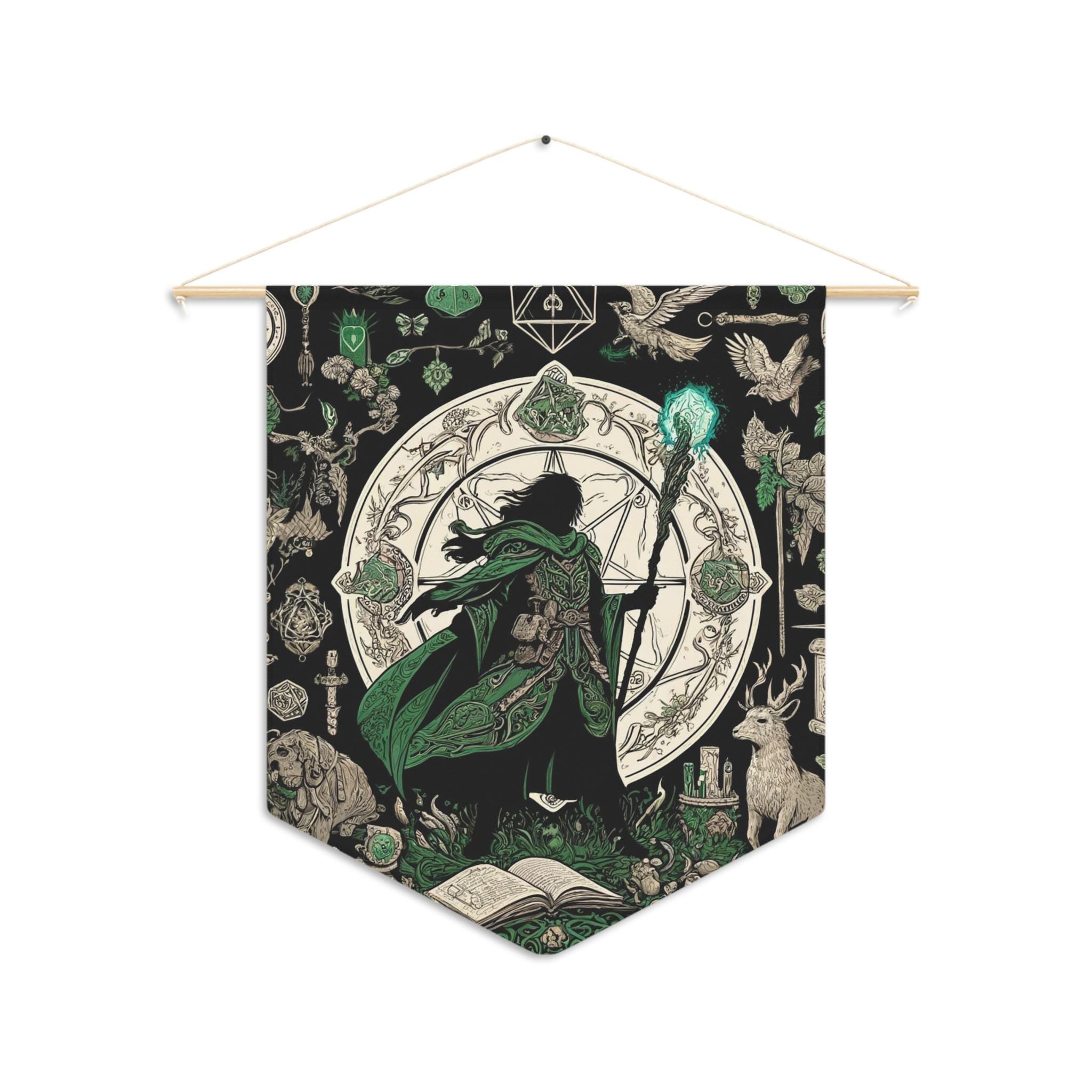 Dnd Druid Pennant | D&D Flag | Fantasy Wall Decor Hanging | "druid" - Etsy