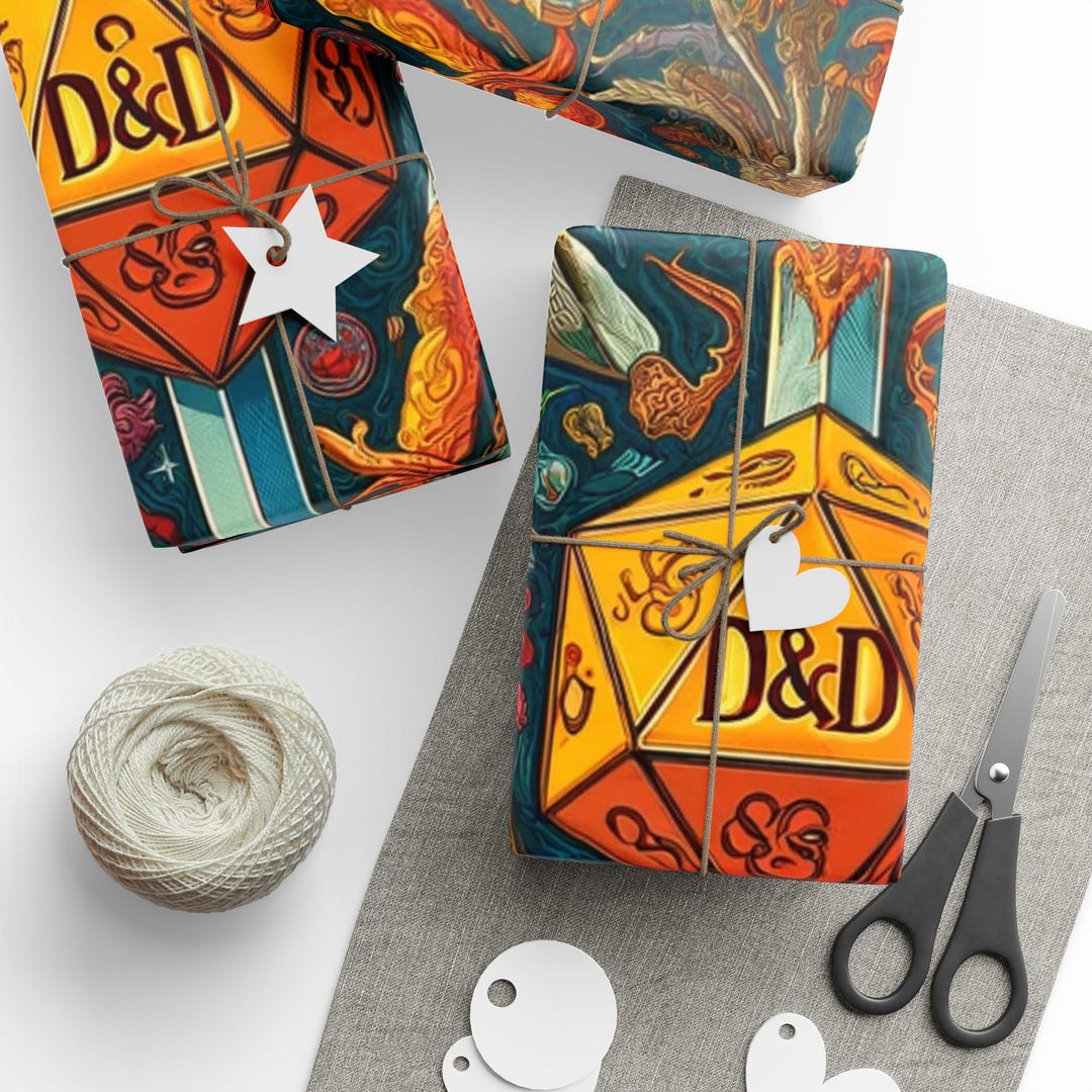 Dnd Wrapping Paper | D&D Gift Wrap | Fantasy - Etsy