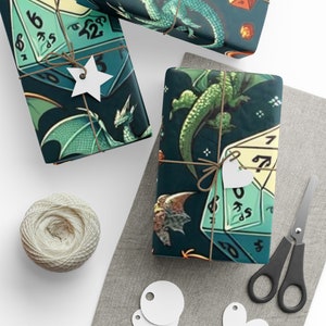 Dnd Wrapping Paper | D&D Gift Wrap | Fantasy - Etsy UK