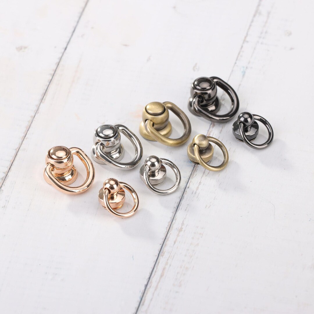 Brass Chicago Screw With Ring Chicago Screw Bag Chain Strap Connector ...