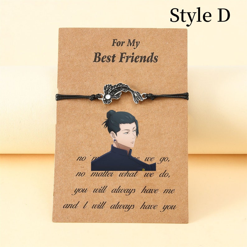 Jujutsu Kaisen Gojo & Geto Stacy Matching Necklace, Y2K Aesthetic ...