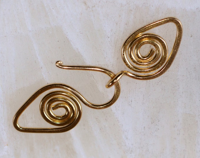 Handmade Spiral Copper Clasp 16 Gauge Artisan Forged Copper Clasp - Etsy