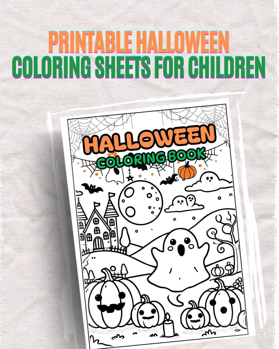 Halloween Printable Coloring Pages for Kids, Toddlers, Preschoolers ...