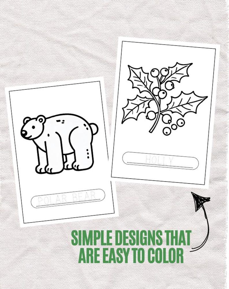 Christmas Printable Coloring Pages for Kids, Toddlers, Preschoolers ...