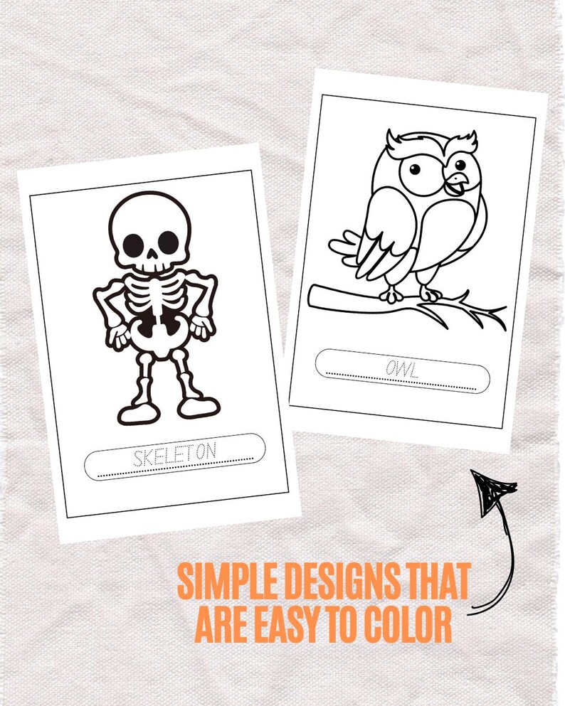 Halloween Printable Coloring Pages for Kids, Toddlers, Preschoolers ...