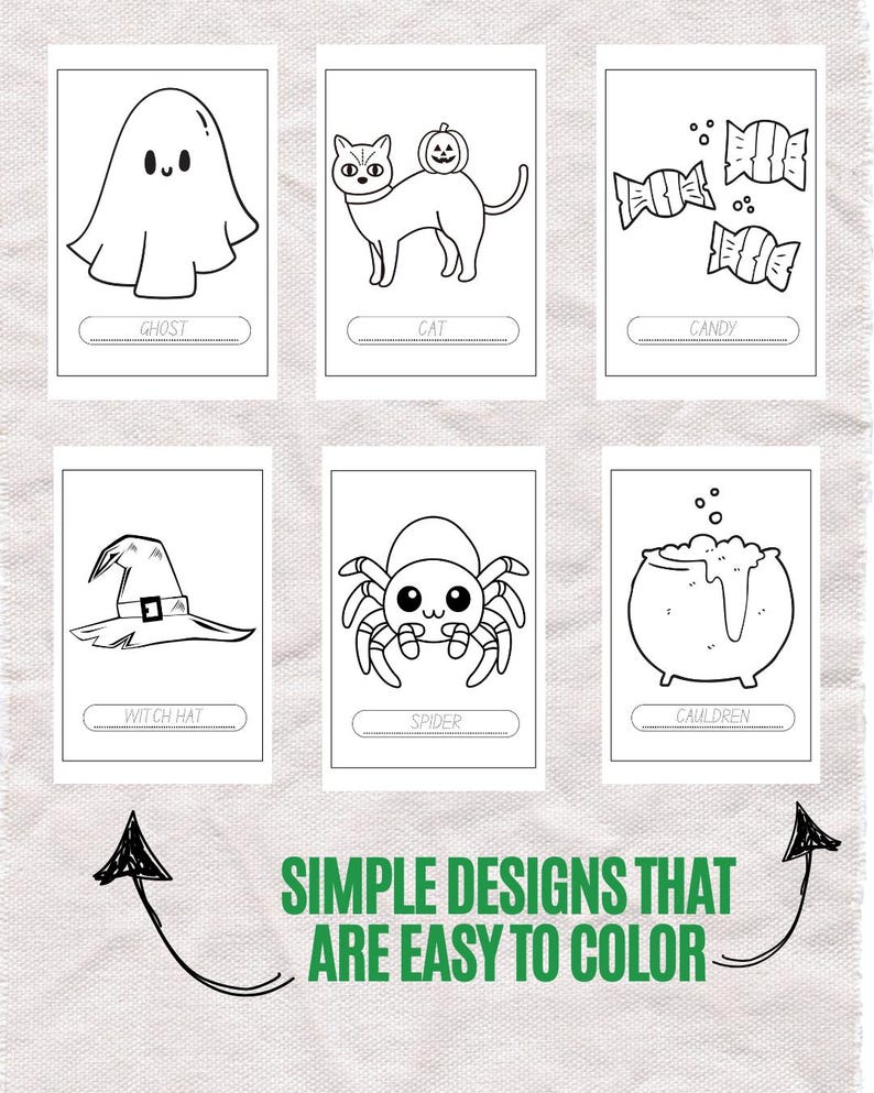 Halloween Printable Coloring Pages for Kids, Toddlers, Preschoolers ...