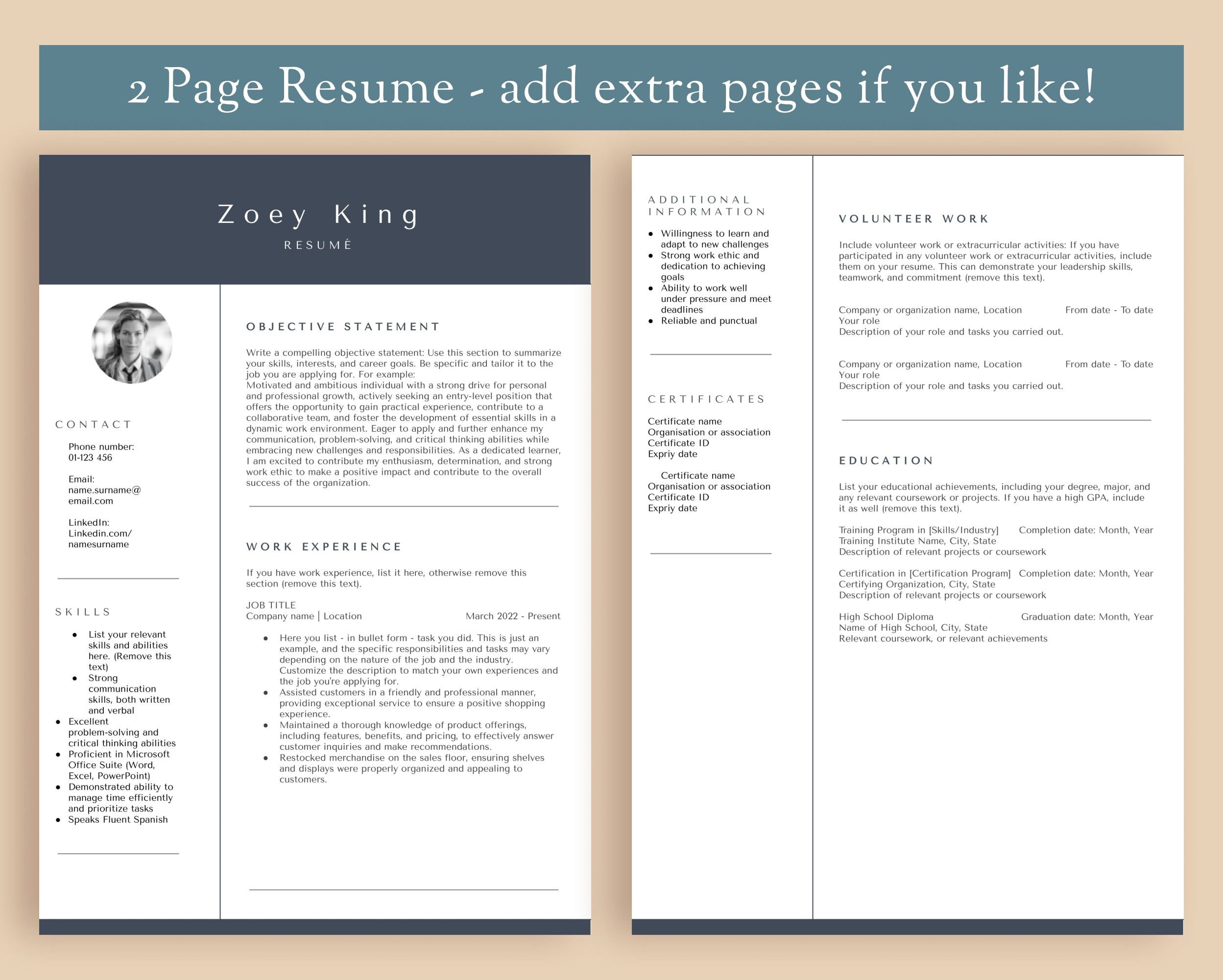 Entry-level Resume Template For Students And Recent Graduates Google