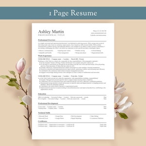 Best Stylish 2-column Resume Template. Modern CV for Word, Google Docs ...