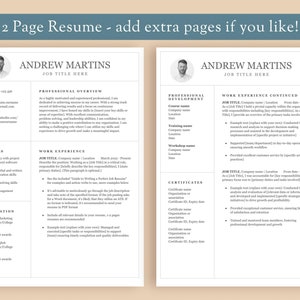 STYLISH Easy to Edit 2-column Resume With Photo. Stand Out With This ...