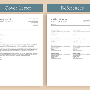 Best Stylish 2-column Resume Template. Modern CV for Word, Google Docs ...