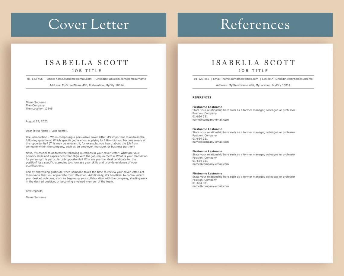 BASIC Bold Ats-friendly Resume Templates. Stand Out. 1, 2 or More Pages ...
