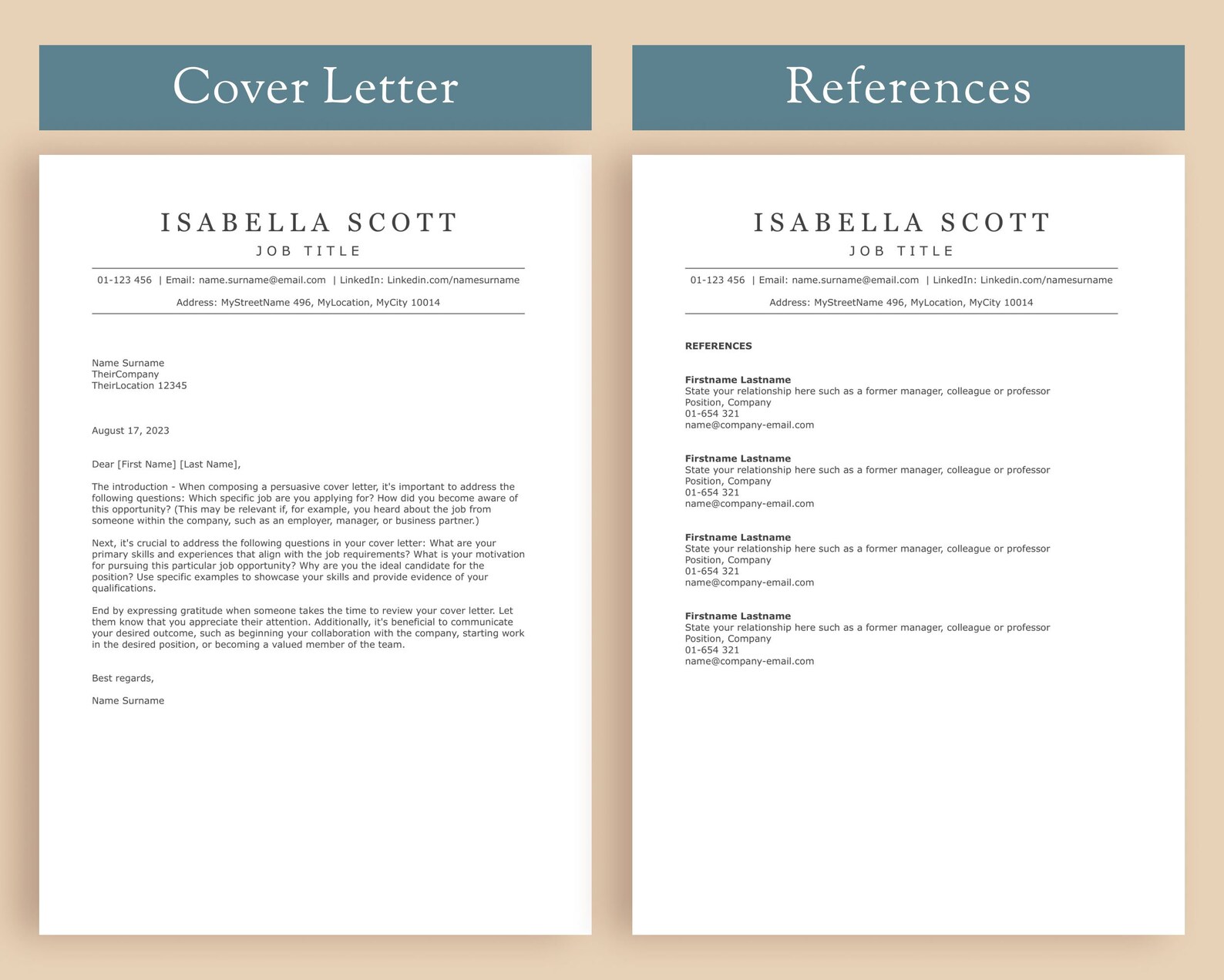 BASIC Bold Ats-friendly Resume Templates. Stand Out. 1, 2 or More Pages ...