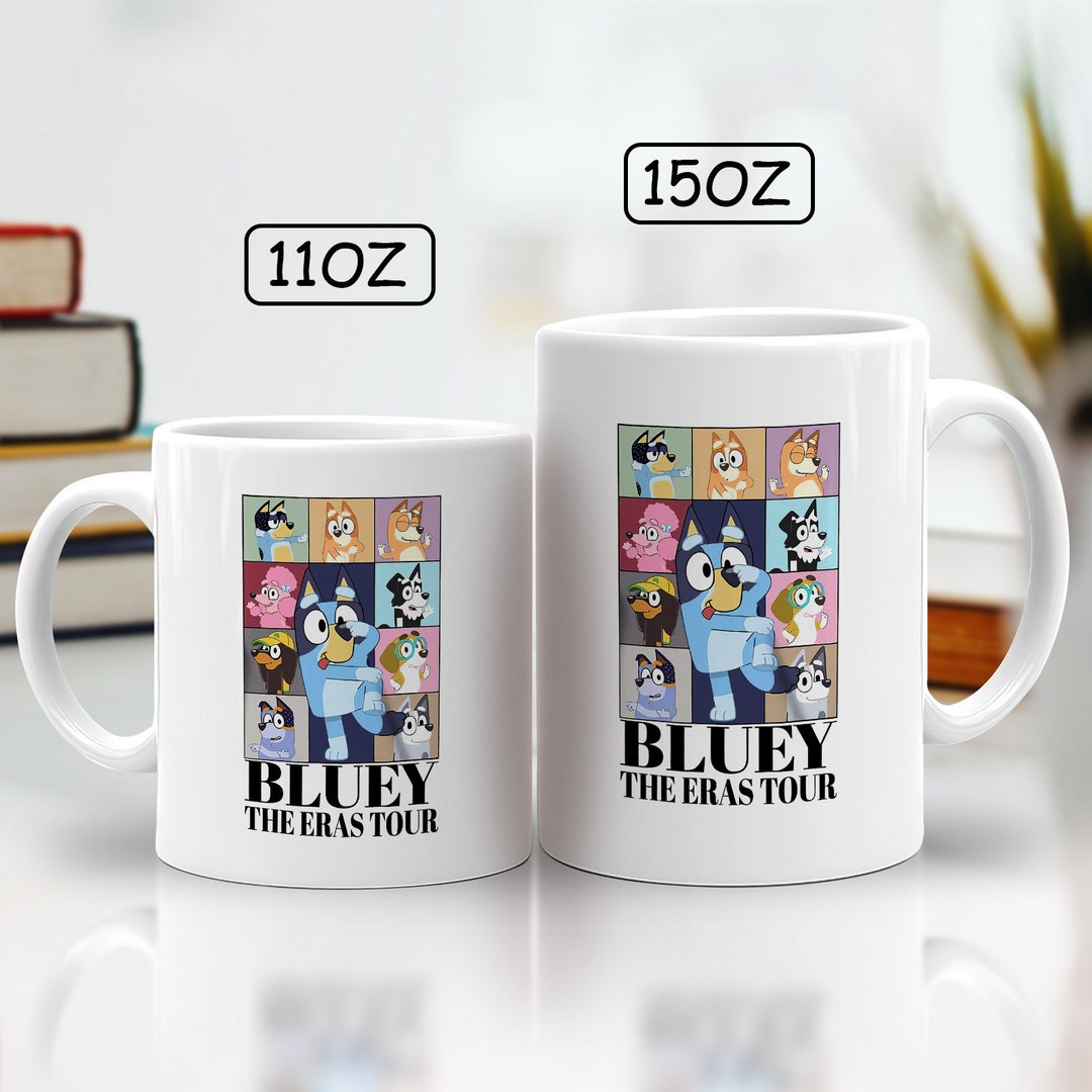 Bluey Mug, Bluey the Eras Tour Mug, Bluey Family Coffee Mug, Funny ...