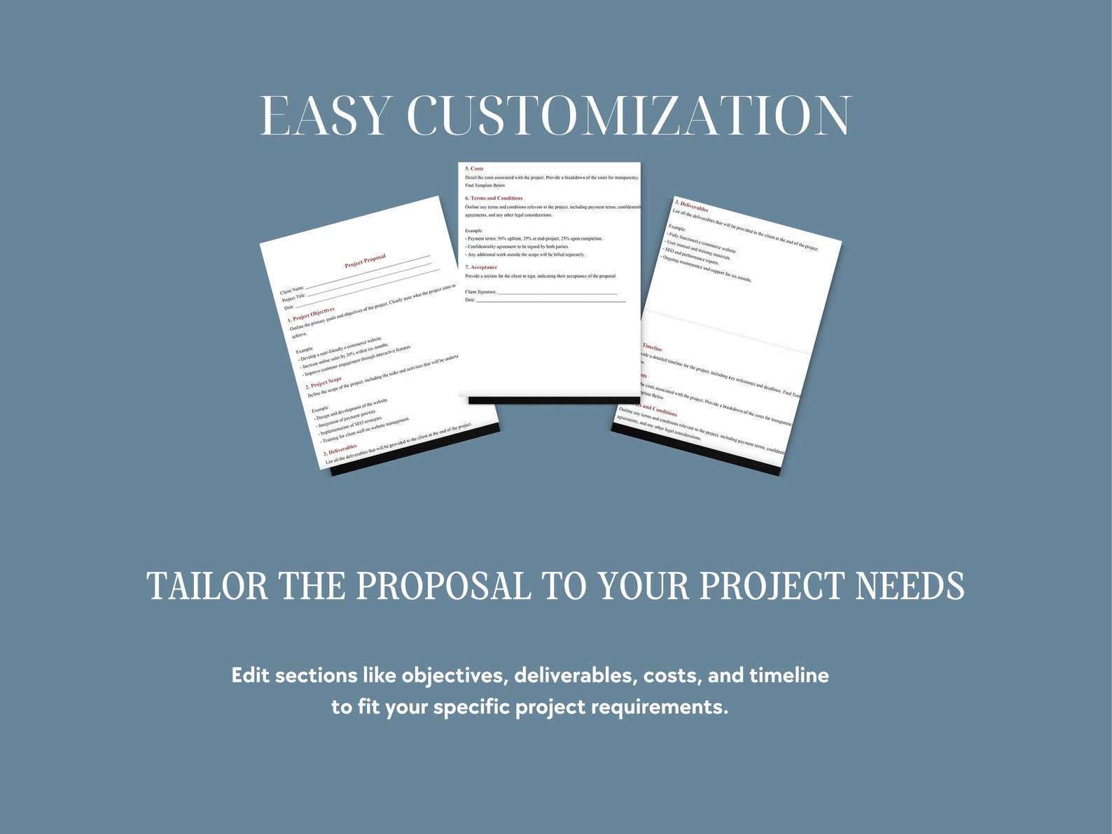 Professional Project Proposal Template | Editable Business Proposal ...