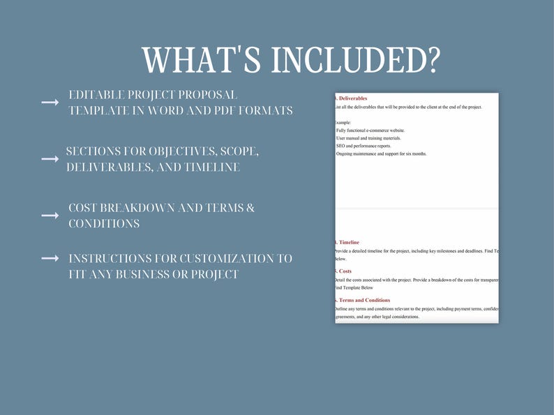 Professional Project Proposal Template | Editable Business Proposal ...
