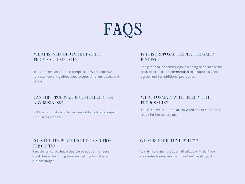 Professional Project Proposal Template | Editable Business Proposal ...