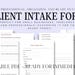 Editable Client Intake Form for Small Business Owners - Etsy