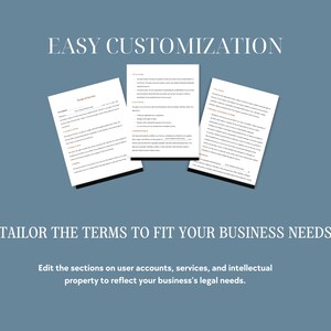 Customizable Terms of Service Template: Legal Website Protection - Etsy
