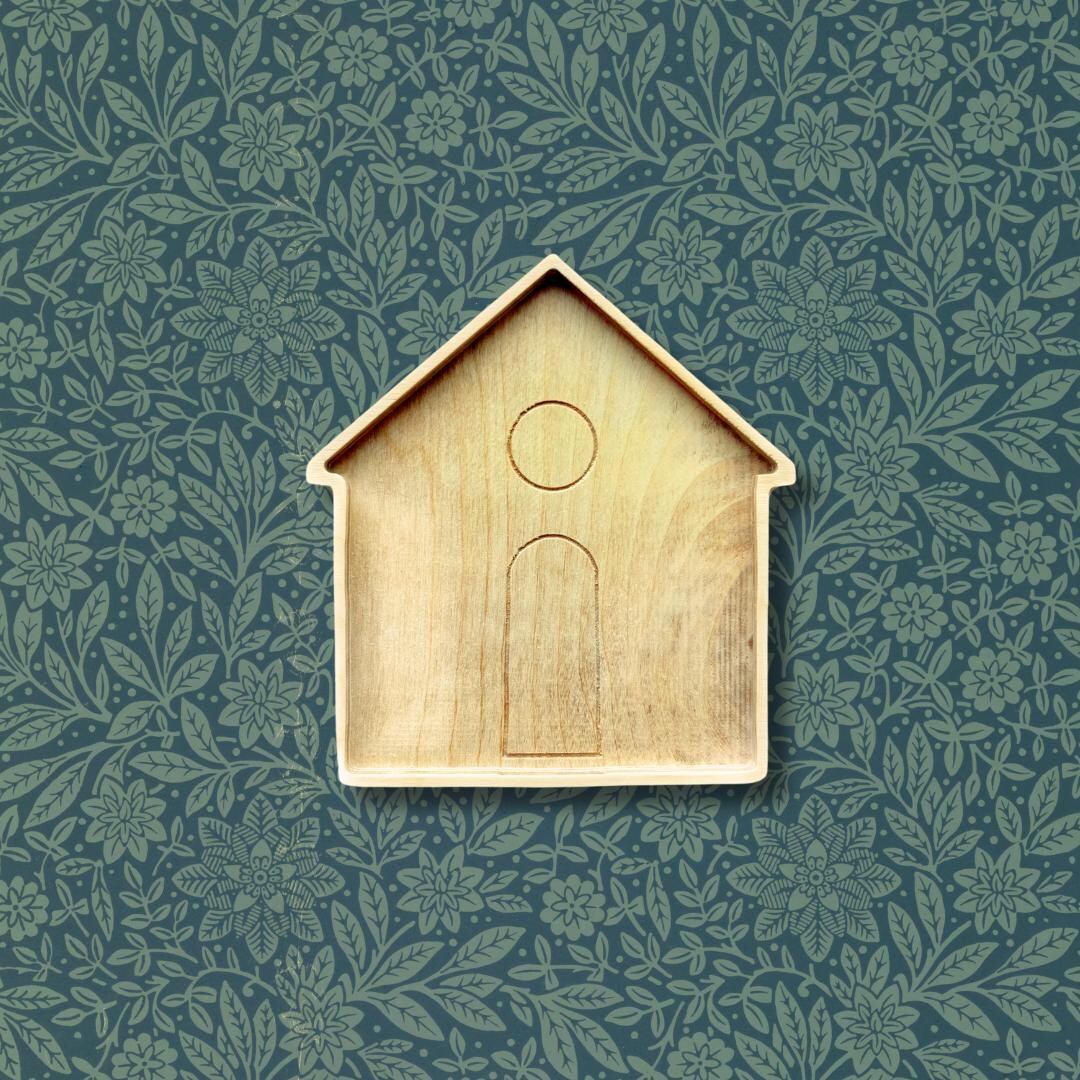Mini House Mosaic Frame | Wood Substrate, Mosaic Supplies by Sharra ...