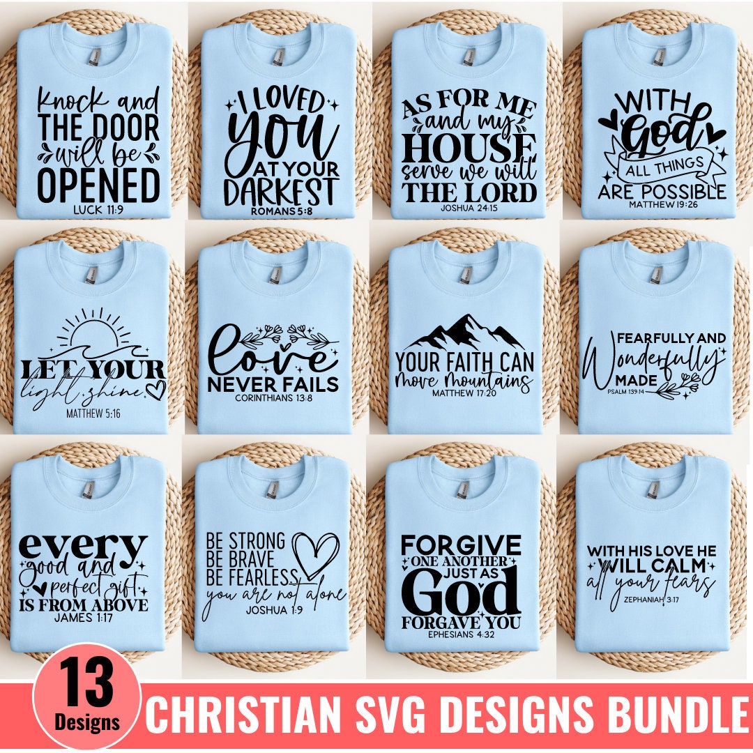 Christian Bundle SVG, God Svg, Jesus Svg, Bible Verse Bundle, Religious ...