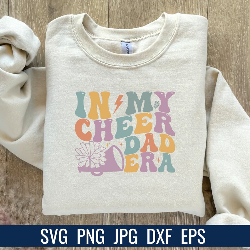 In My Cheer Dad Era Svg Bundle, Cheer Dad Svg, Cheer Dad Shirt Design ...