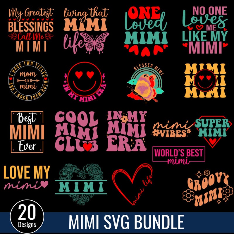 Mimi Svg - Etsy
