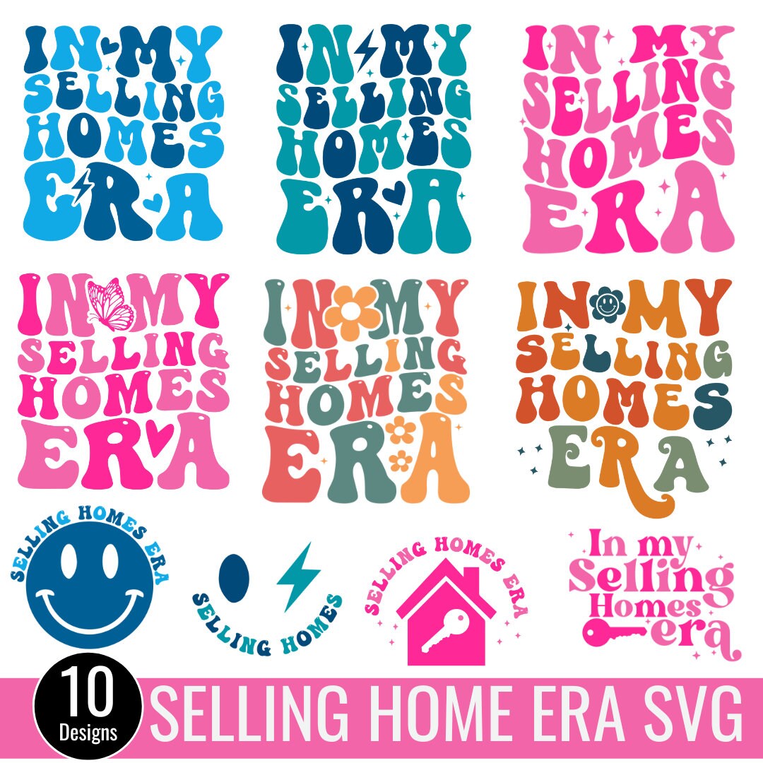 In My Selling Homes Era SVG Bundle, Realtor Shirt Svg, Real Estate Svg ...