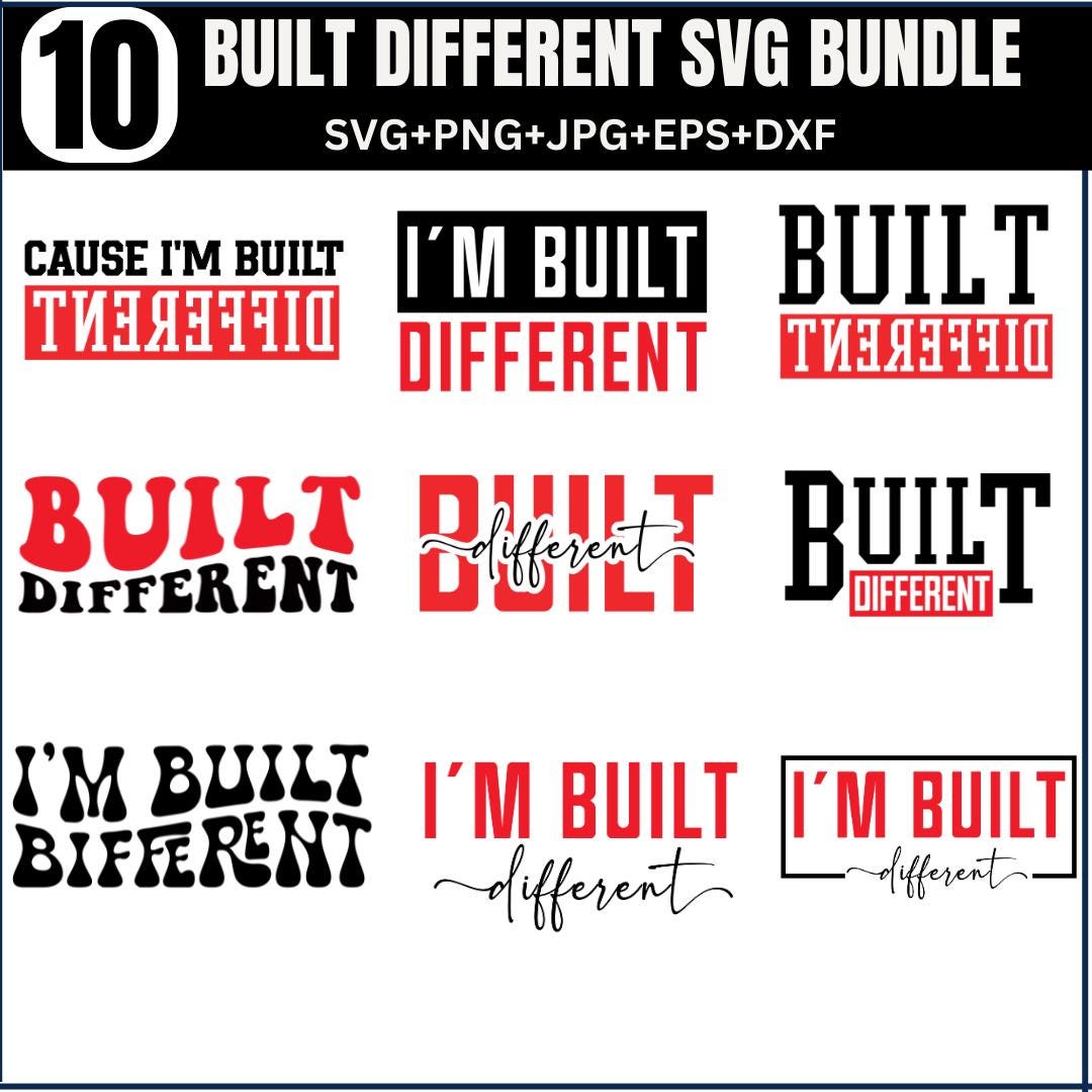 Built Different Svg Bundle, Built Different Svg, Cause I'm Built ...