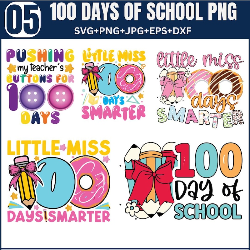 100 Days Smarter Svg - Etsy
