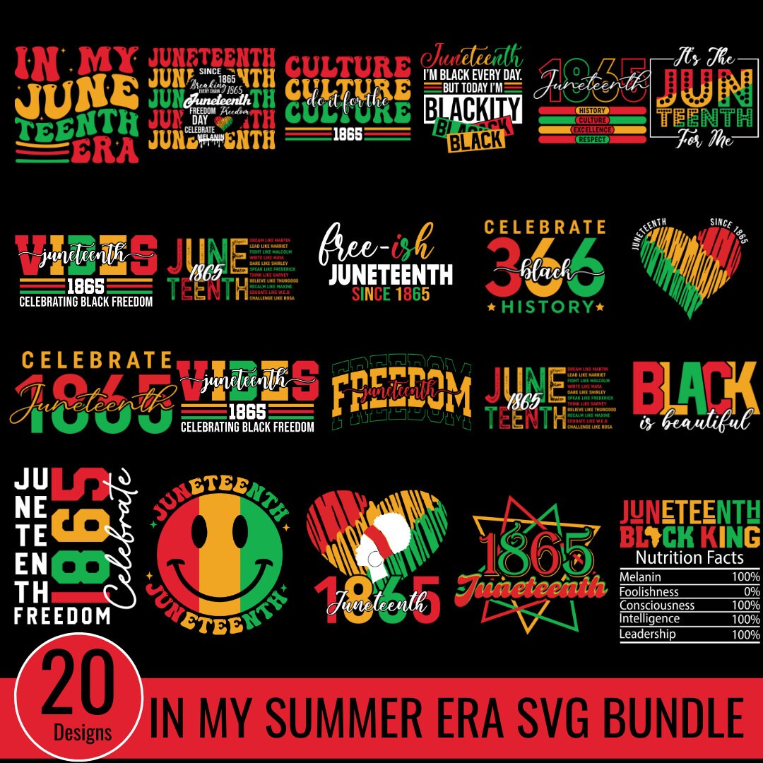 Juneteenth Svg Bundle , Juneteenth Svg Files for Cricut, Juneteenth Png ...