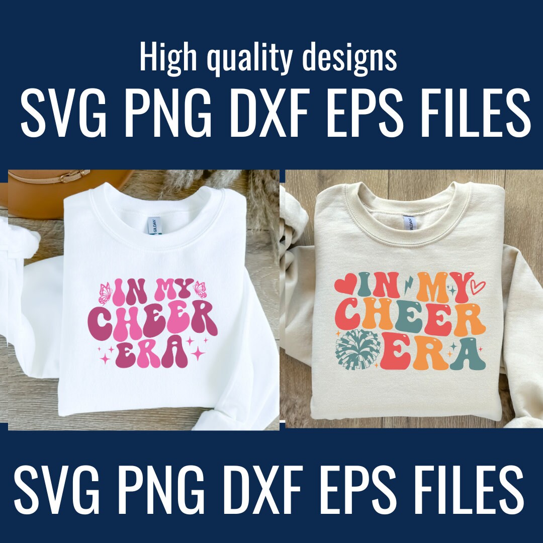 In My Cheer Era Svg Bundle, in My Cheerleader Era, Cheerleading Svg ...