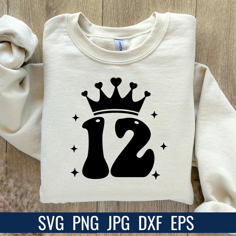 In My 12th Birthday Era SVG PNG, Birthday Era Svg, Girl 12th Birthday ...