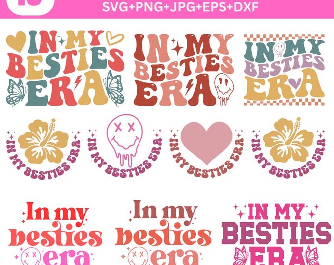 In Our Bestie Era Svg Png, Girls Best Friend PNG, Kids Besties Svg ...