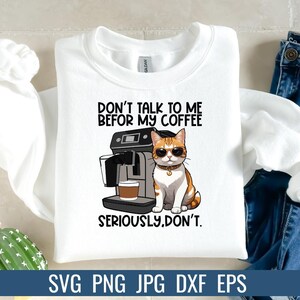 Funny Cat Svg Bundle, Cat Lover PNG, Funny Cat Sublimation Designs ...